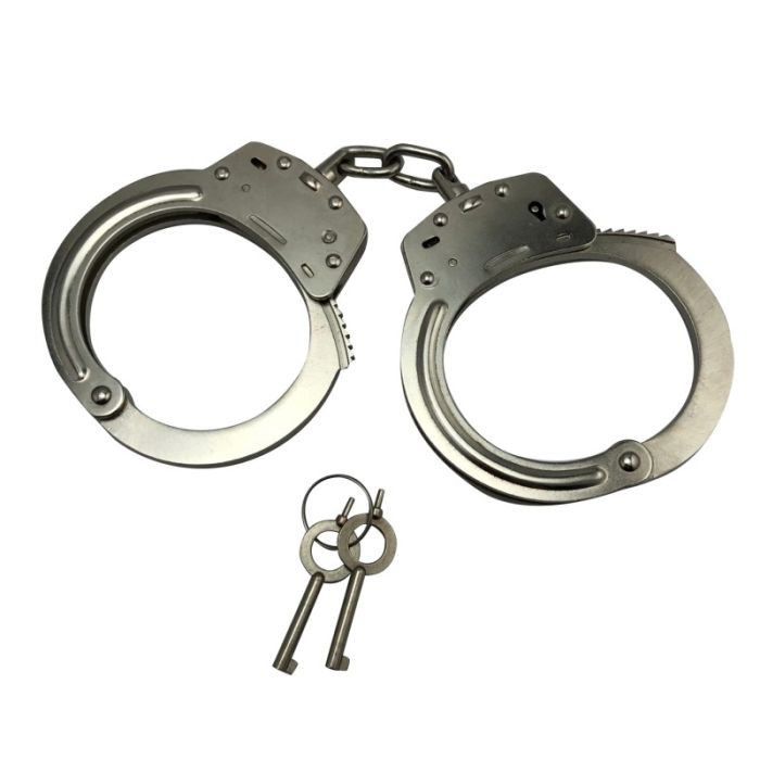 Heavy Steel Handcuffs with Chain | Klipon.com